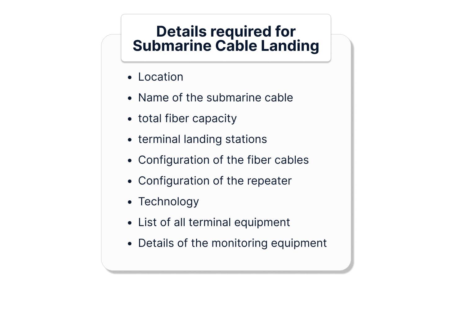 Cable Landing Stations in India: Fees, Process & Guidelines